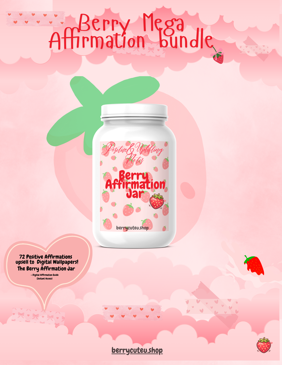 🍓 The Berry Affirmation Jar – Berry Cute U